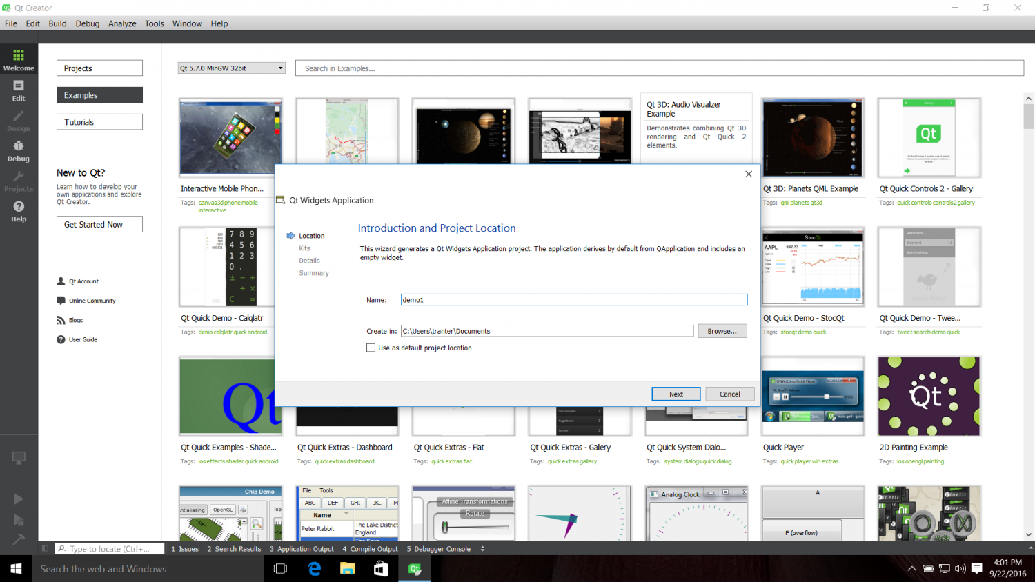 Getting Started With Qt And Qt Creator On Windows Ics